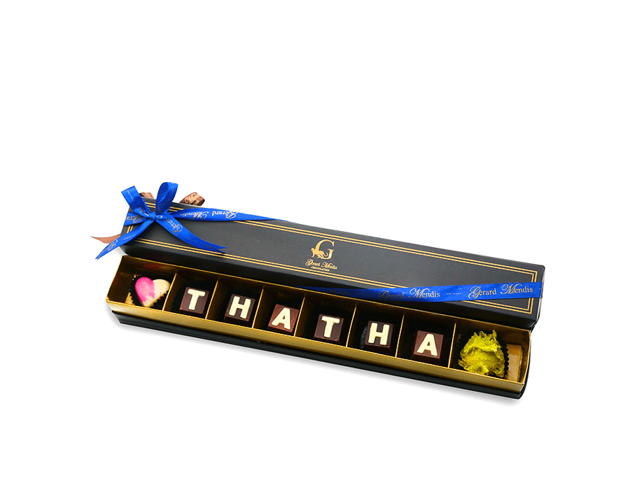 THATHA, 8 PIECE CHIC PAPERBOARD CHOCOLATE BOX– Gerard Mendis Chocolatier