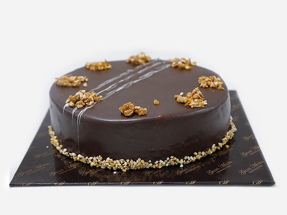 STICKY NUTTY CAKE, 1 KG– Gerard Mendis Chocolatier